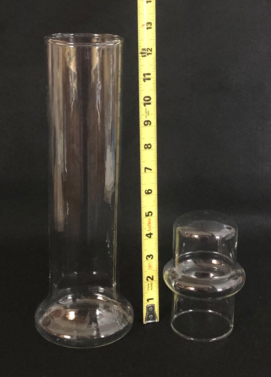 RARE Vintage 16" TALL Pyrex Glass Cylinder W/cover Stamped Pyrex ...