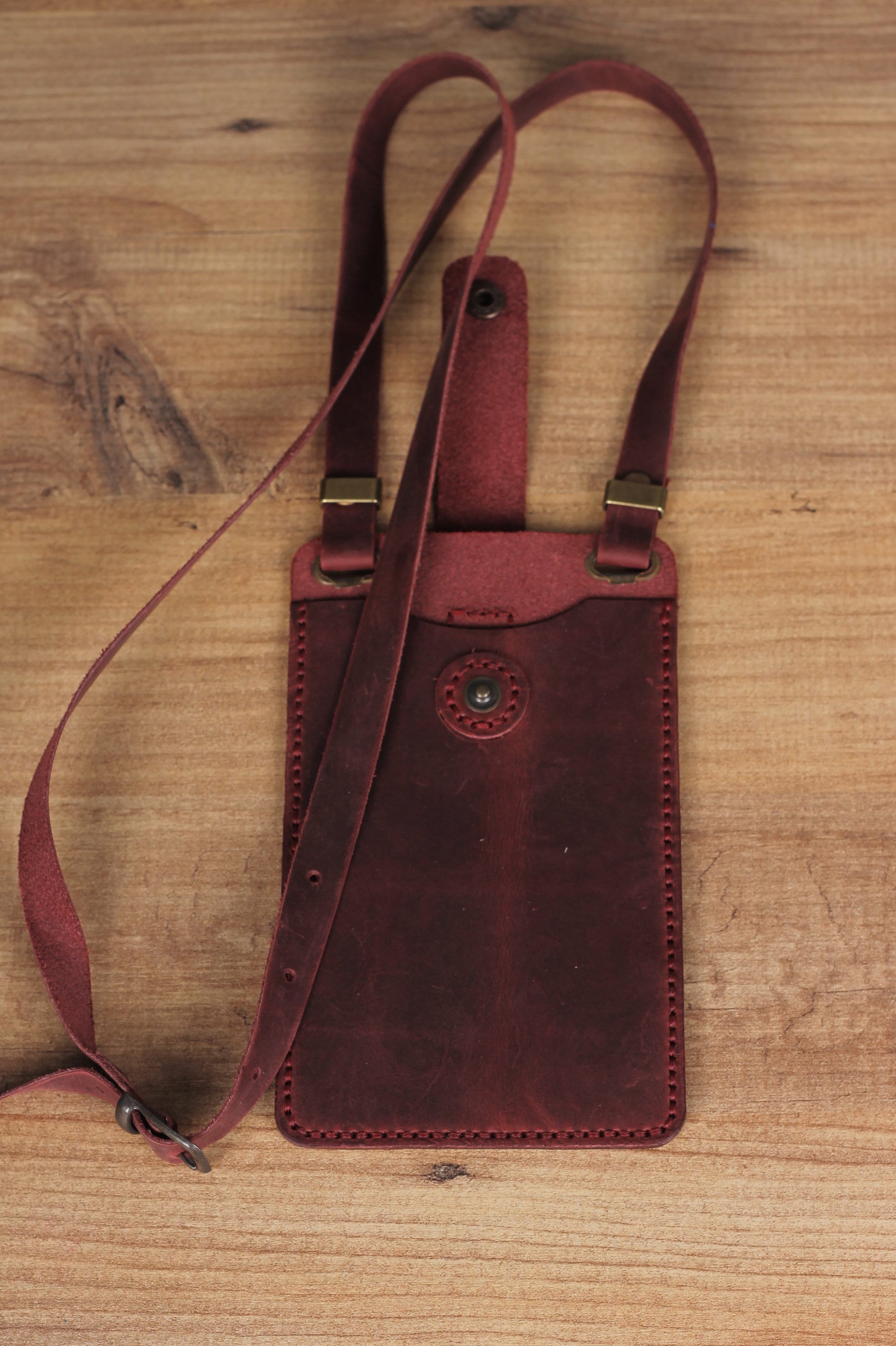 Leather Crossbody Phone Bag, Personalized Leather Phone Case Bag, Small ...