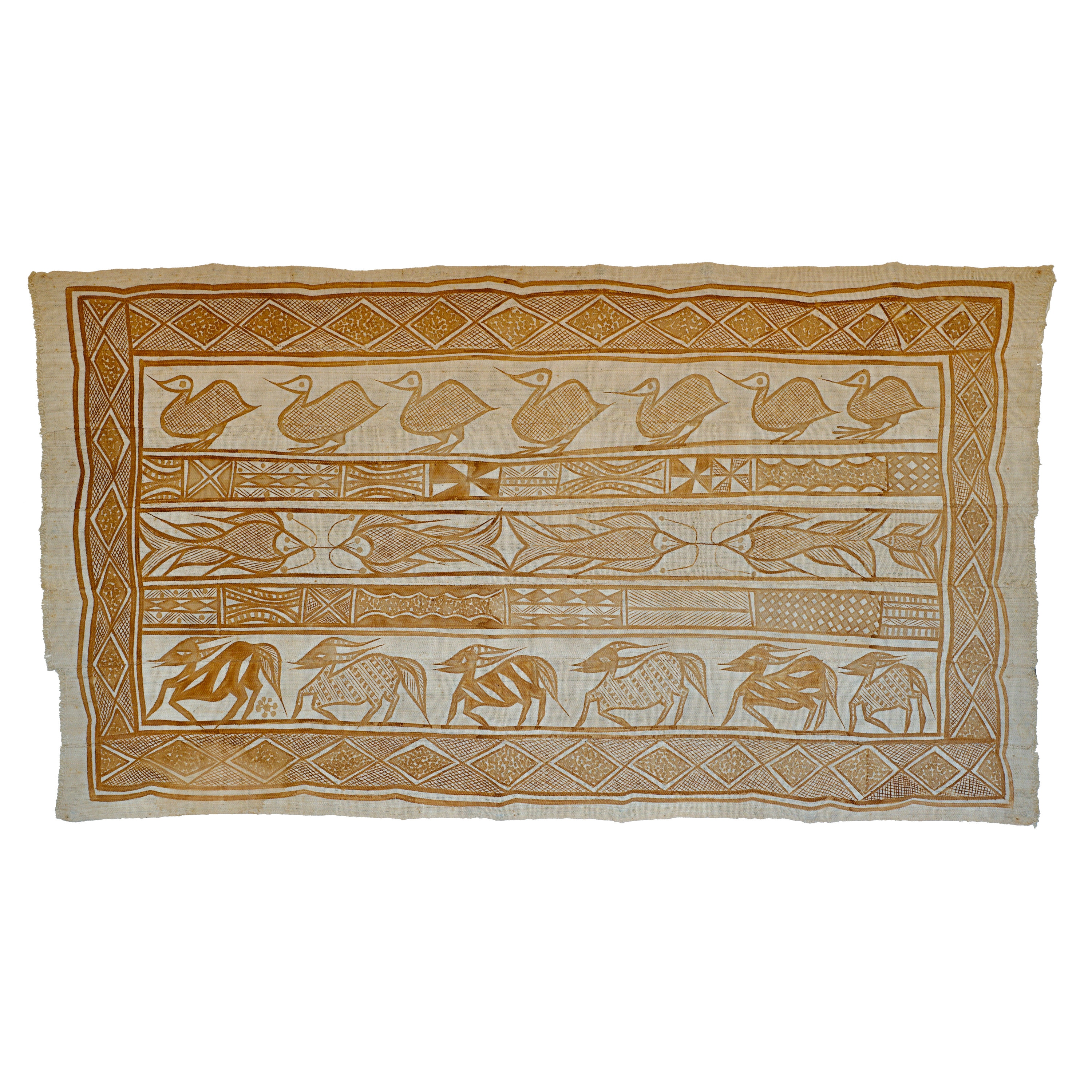 Vintage West African Korhogo Mud Cloth, Ivory Coast/mali, Authentic ...