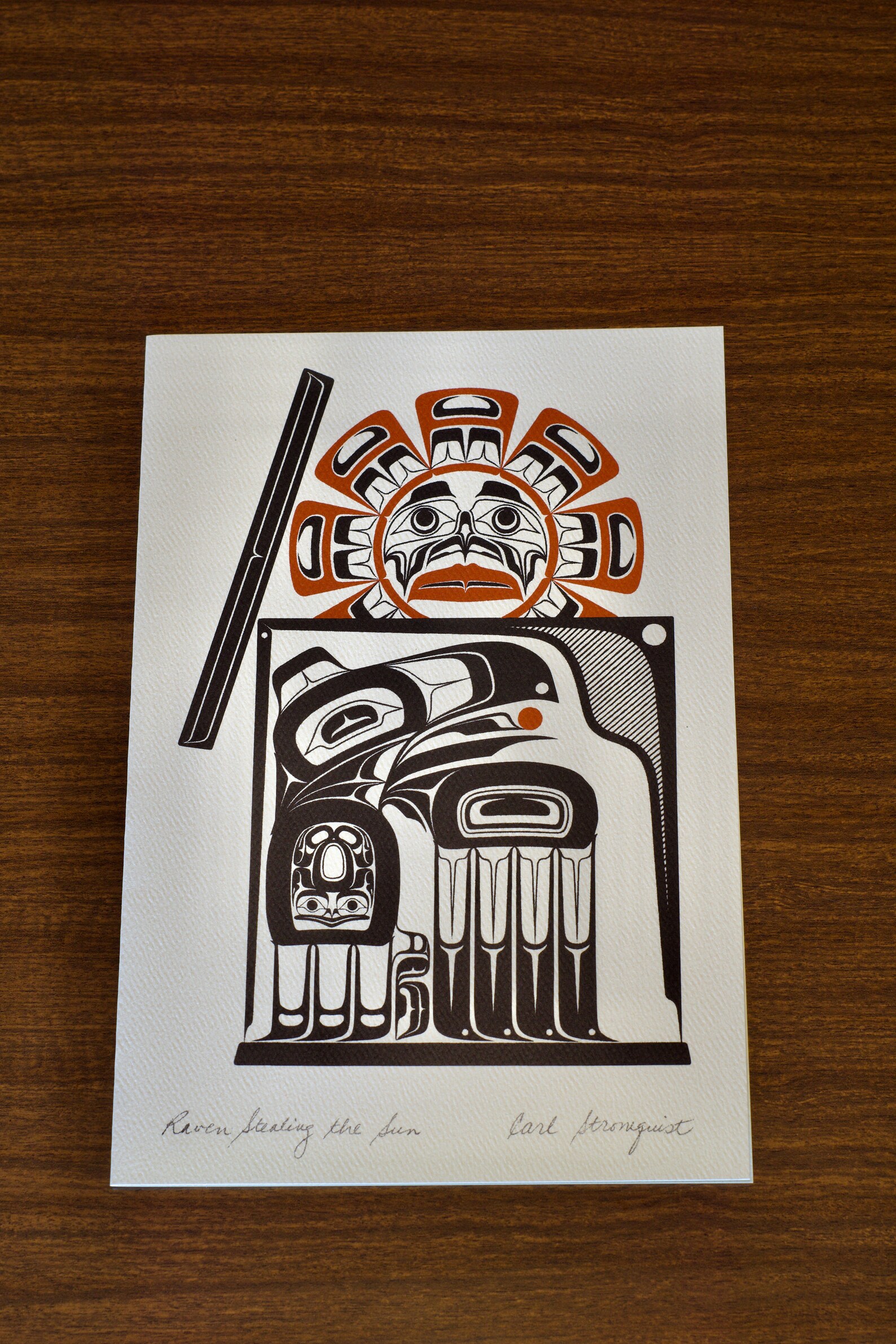 Formline Print/card “raven Sun” | Indigenous/first Nations Artwork ...