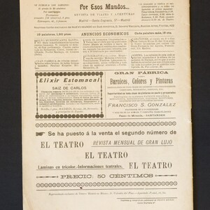 Antique Spanish Magazine “por Esos Mundos” / 1901 Publication From ...