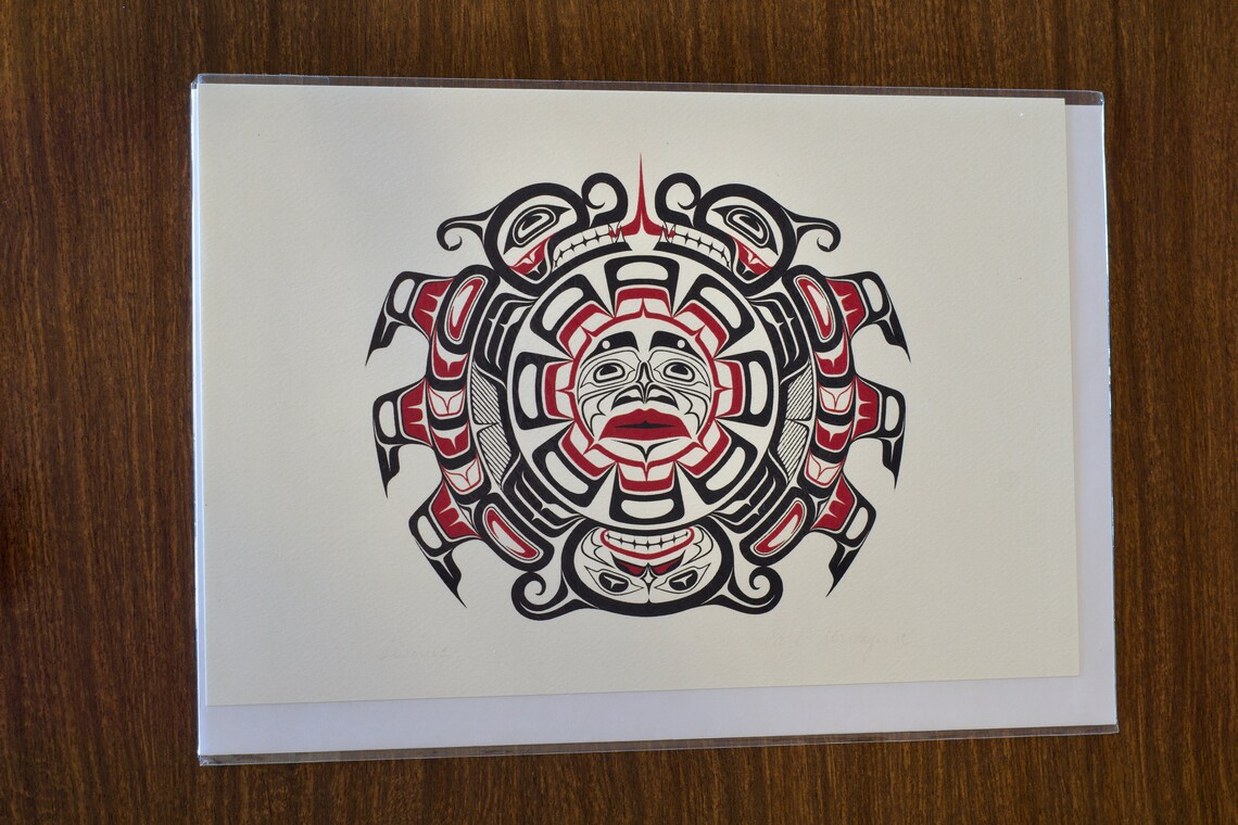 Formline Print/card “sisiutl” | Indigenous/first Nations Artwork ...