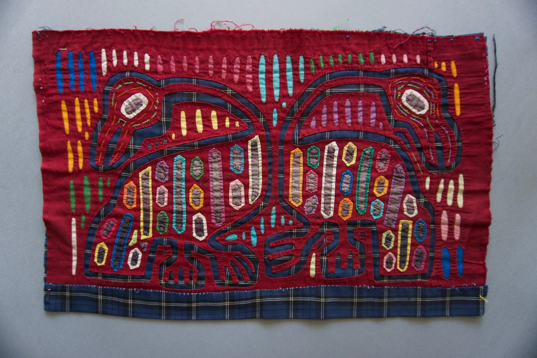 Vintage Two Birds Mola Indigenous Guna Tribal Handmade - Etsy