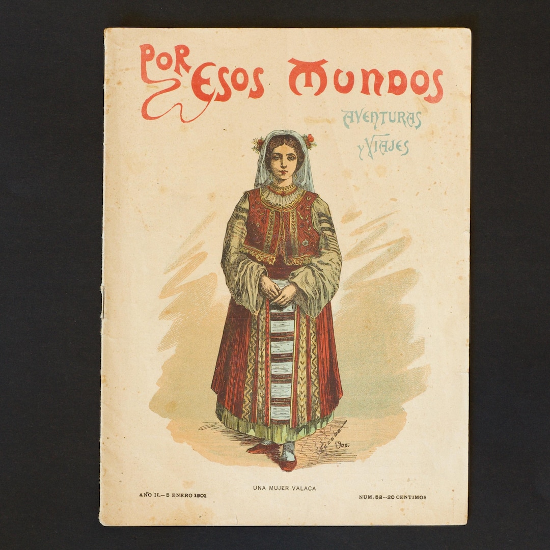 Antique Spanish Magazine “por Esos Mundos” / 1901 Publication From ...