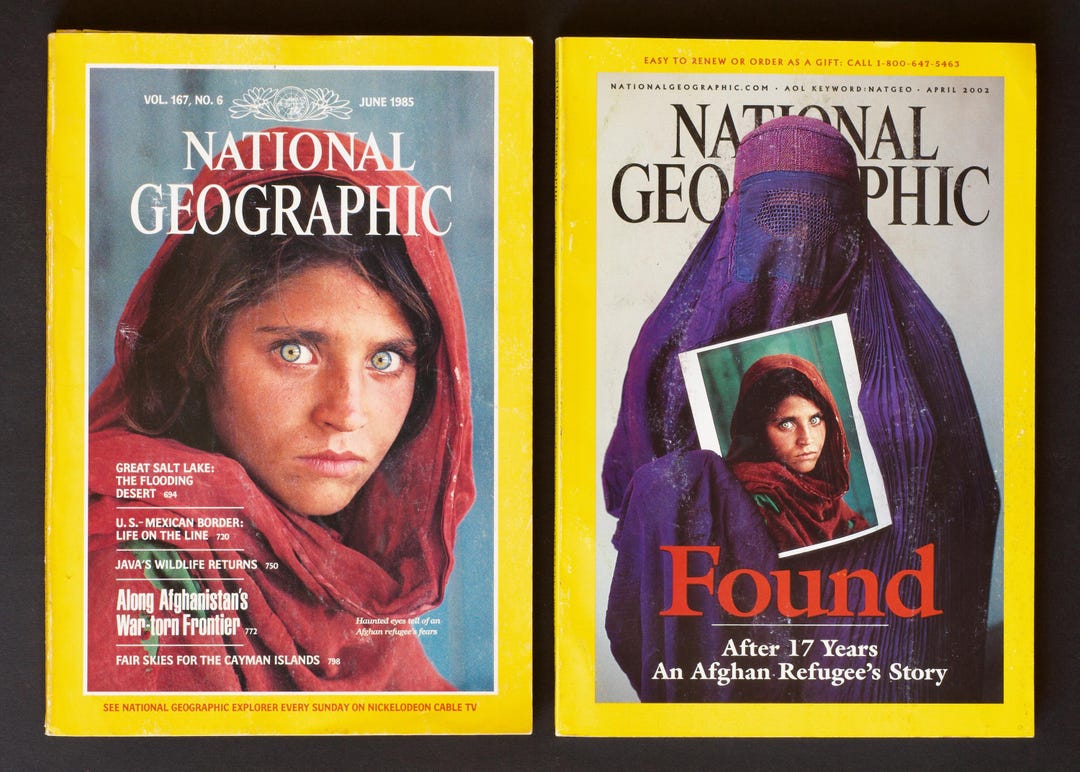 Two (2) National Geographic Magazines: June 1985 and April 2002 ...
