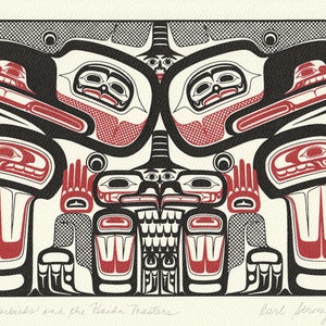 Formline Print/card thunderbirds Indigenous/first Nations Artwork ...