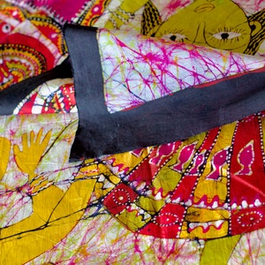 Authentic Vintage Hand-painted Batik Painting From Sri Lanka, Girls ...