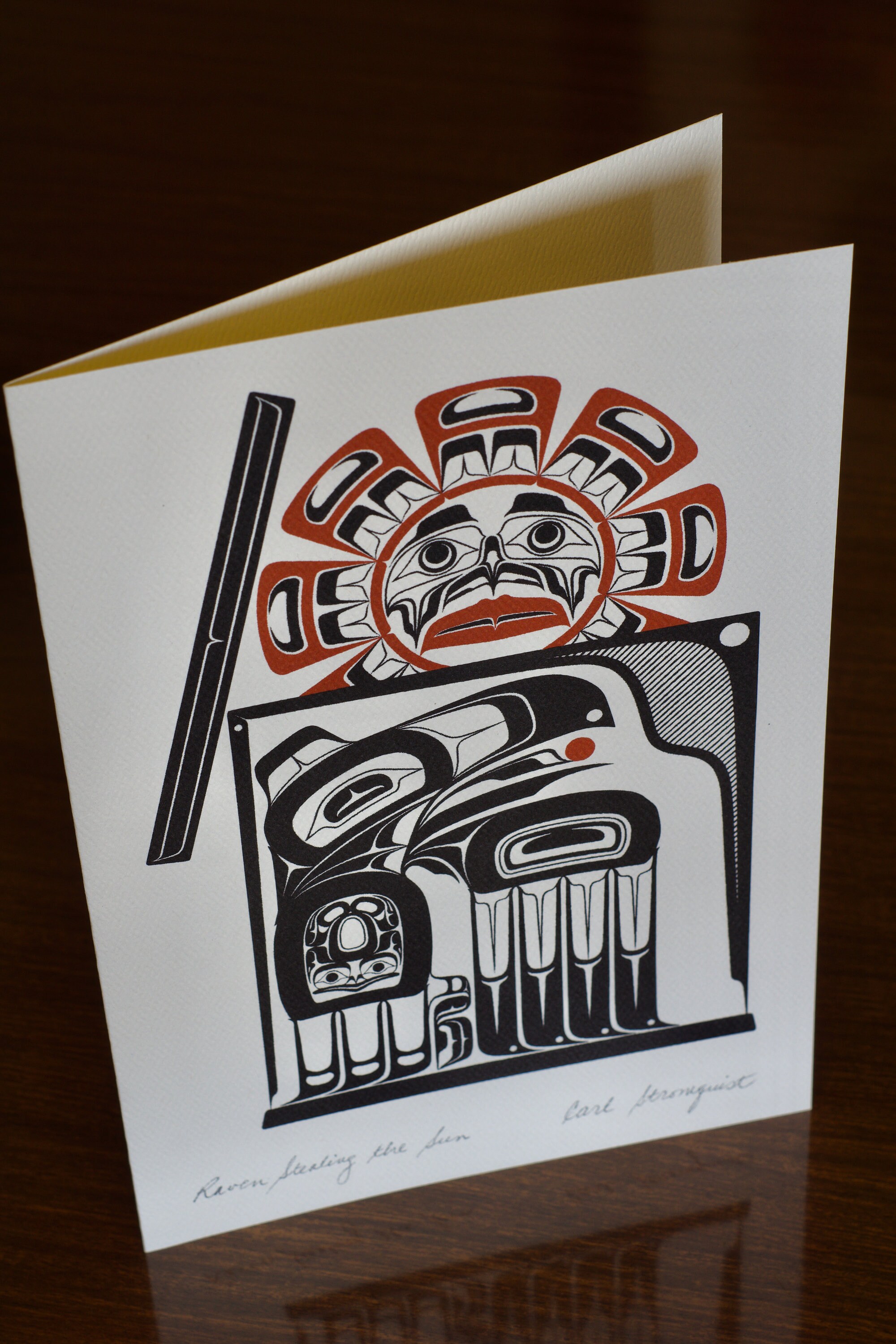 Formline Print/card “raven Sun” | Indigenous/first Nations Artwork ...