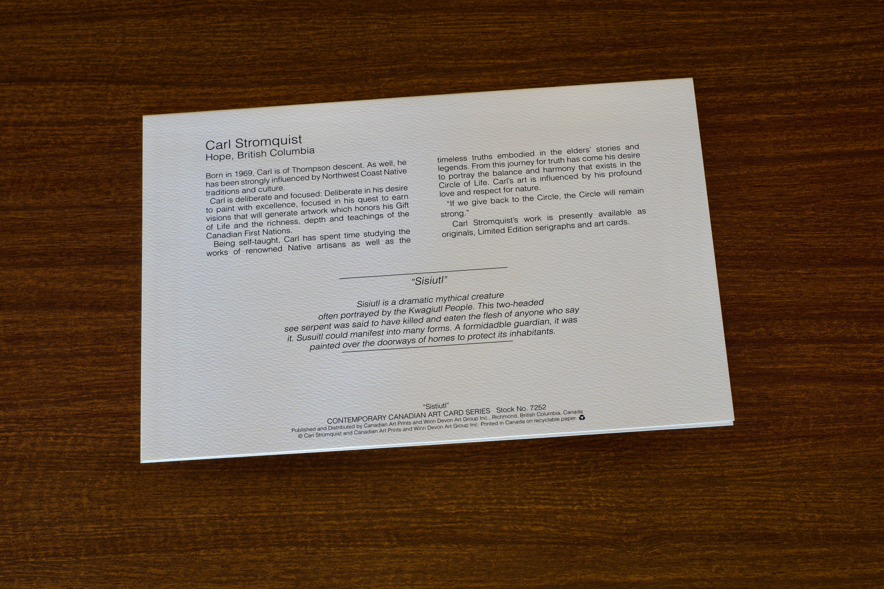 Formline Print/card “sisiutl” | Indigenous/first Nations Artwork ...