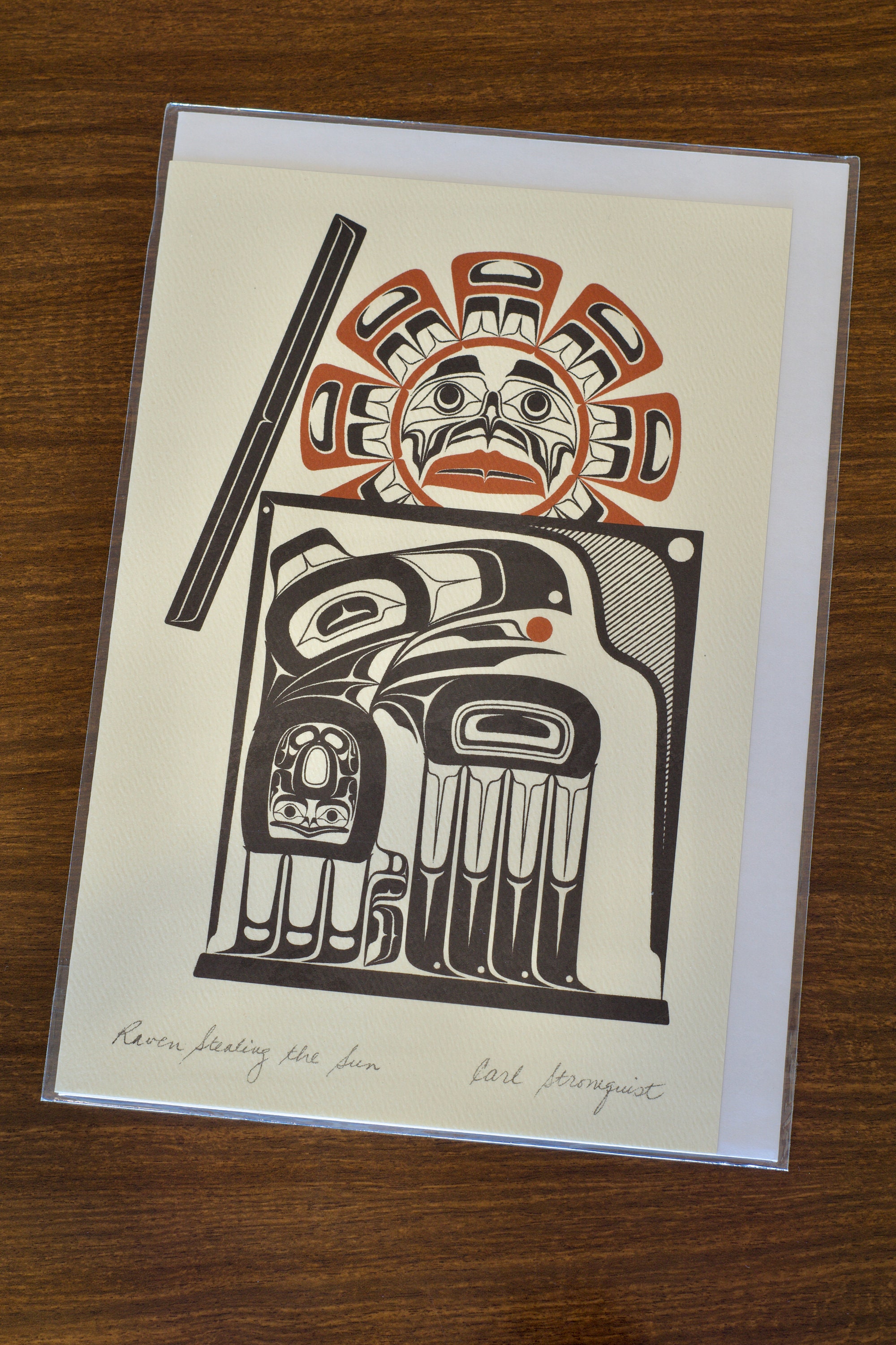 Formline Print/card “raven Sun” | Indigenous/first Nations Artwork ...