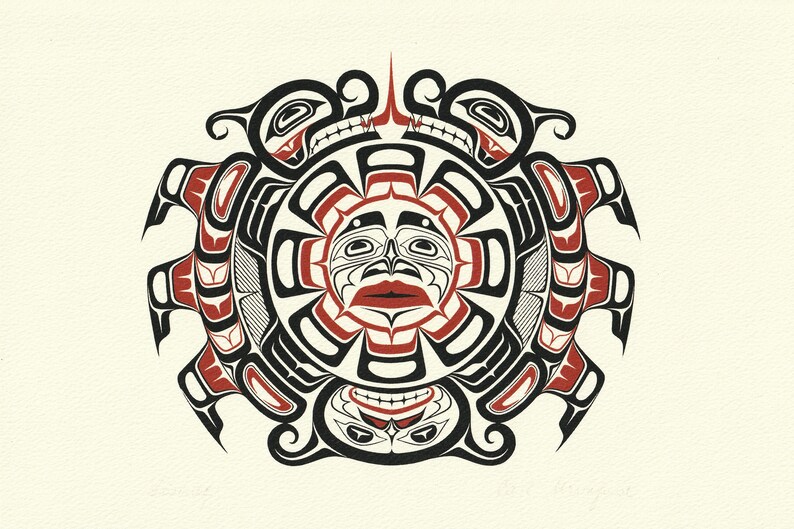 Formline Print/card “sisiutl” | Indigenous/first Nations Artwork ...
