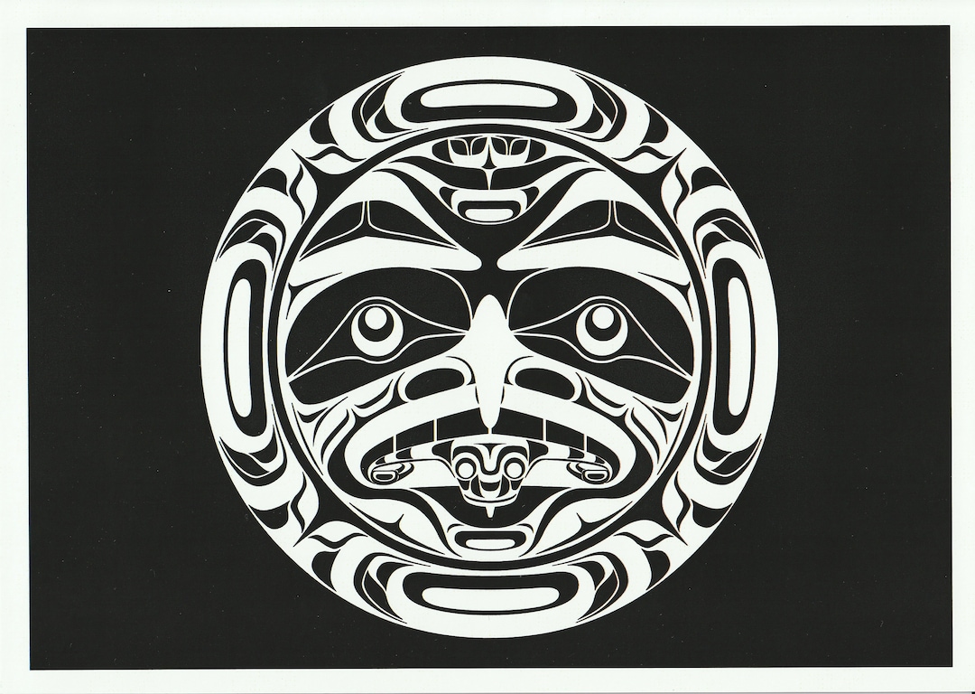 Formline Print/card "full Moon" | Indigenous/first Nations Artwork ...