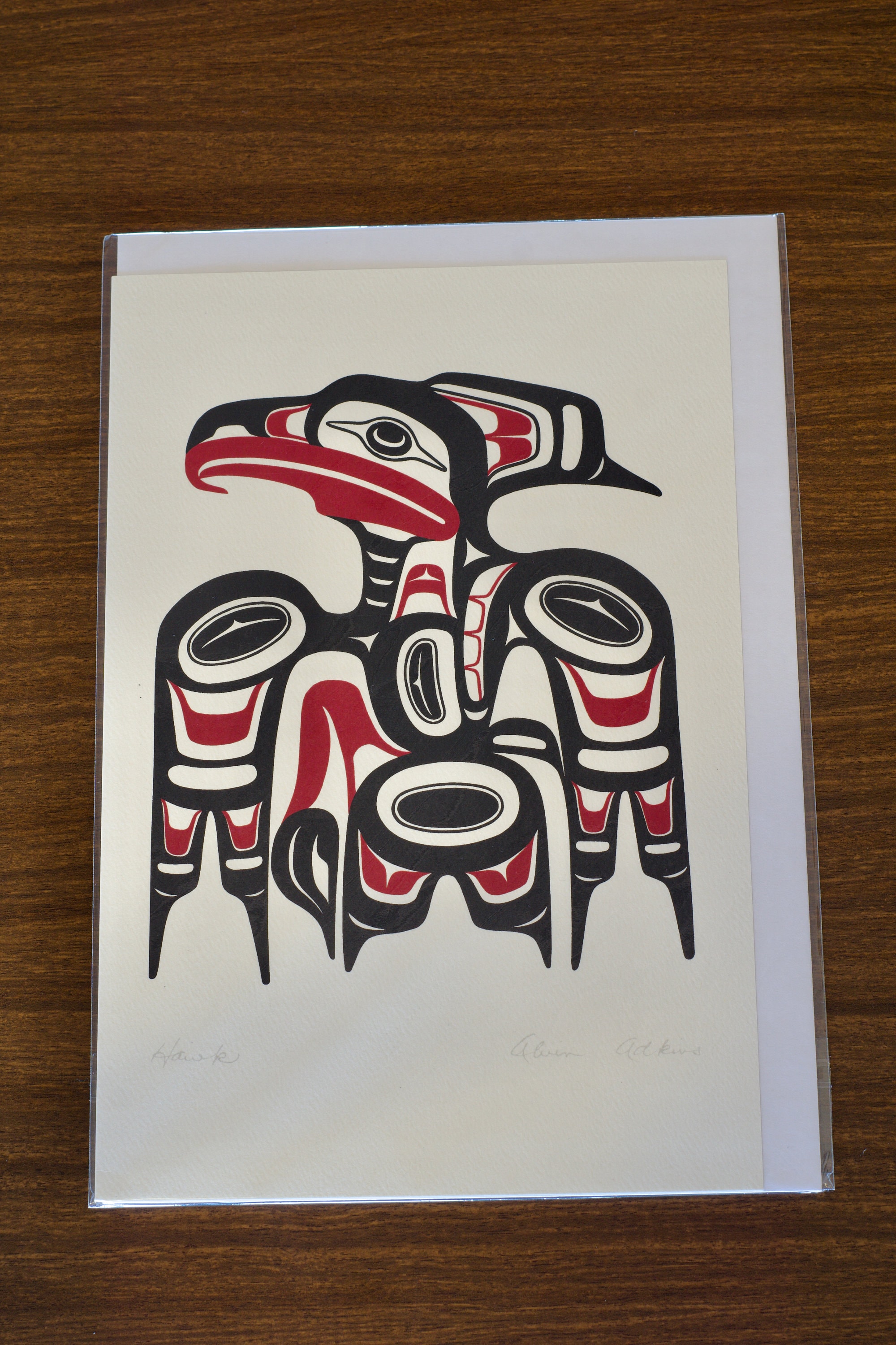 Formline Print/card “hawk” | Indigenous/first Nations Artwork | Pacific ...