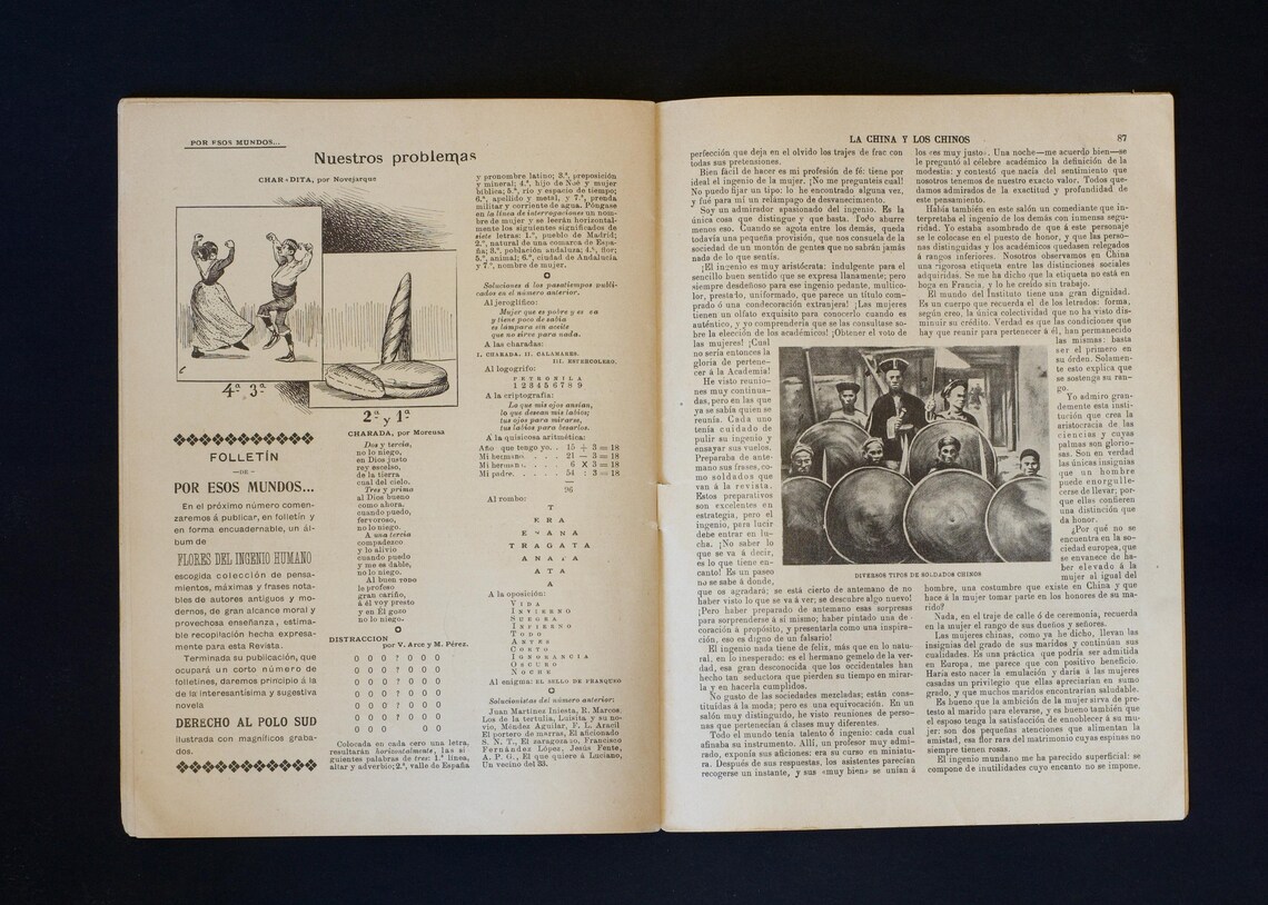 Antique Spanish Magazine “por Esos Mundos” / 1901 Publication From ...
