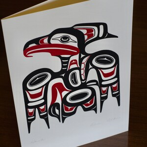 Formline Print/card “hawk” | Indigenous/first Nations Artwork | Pacific ...