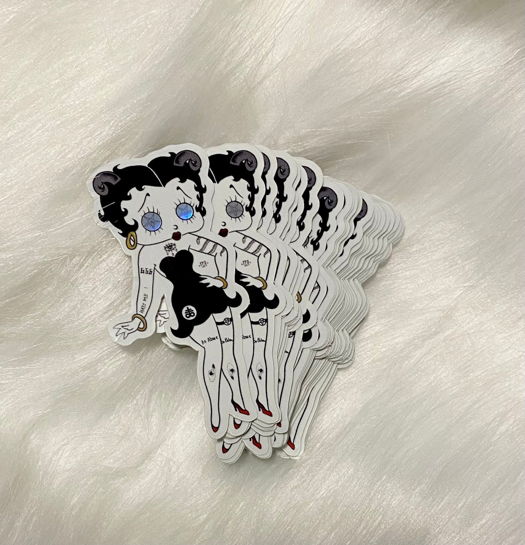 Evil Betty Boop Witchy Demonic Occult Devil Sticker - Etsy