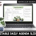 Editable Daily Agenda Slides Watercolor HOUSEPLANTS Theme Powerpoint ...