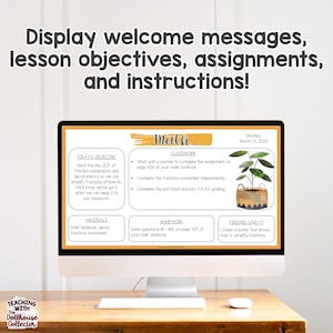 Editable Daily Agenda Slides Watercolor HOUSEPLANTS Theme | Powerpoint ...