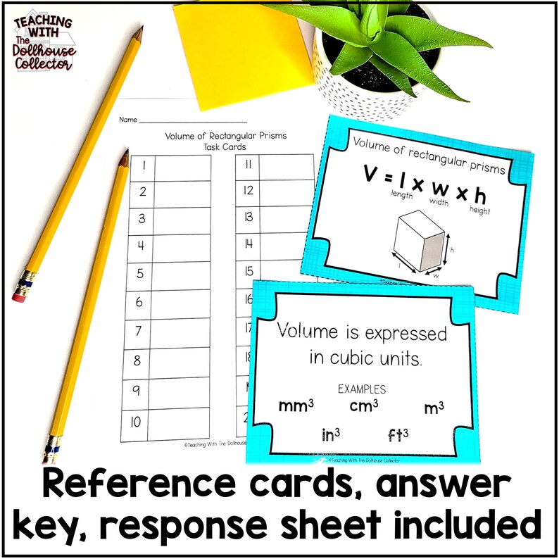Volume of Rectangular Prisms Task Cards | 5th Grade Math | Math Centers ...