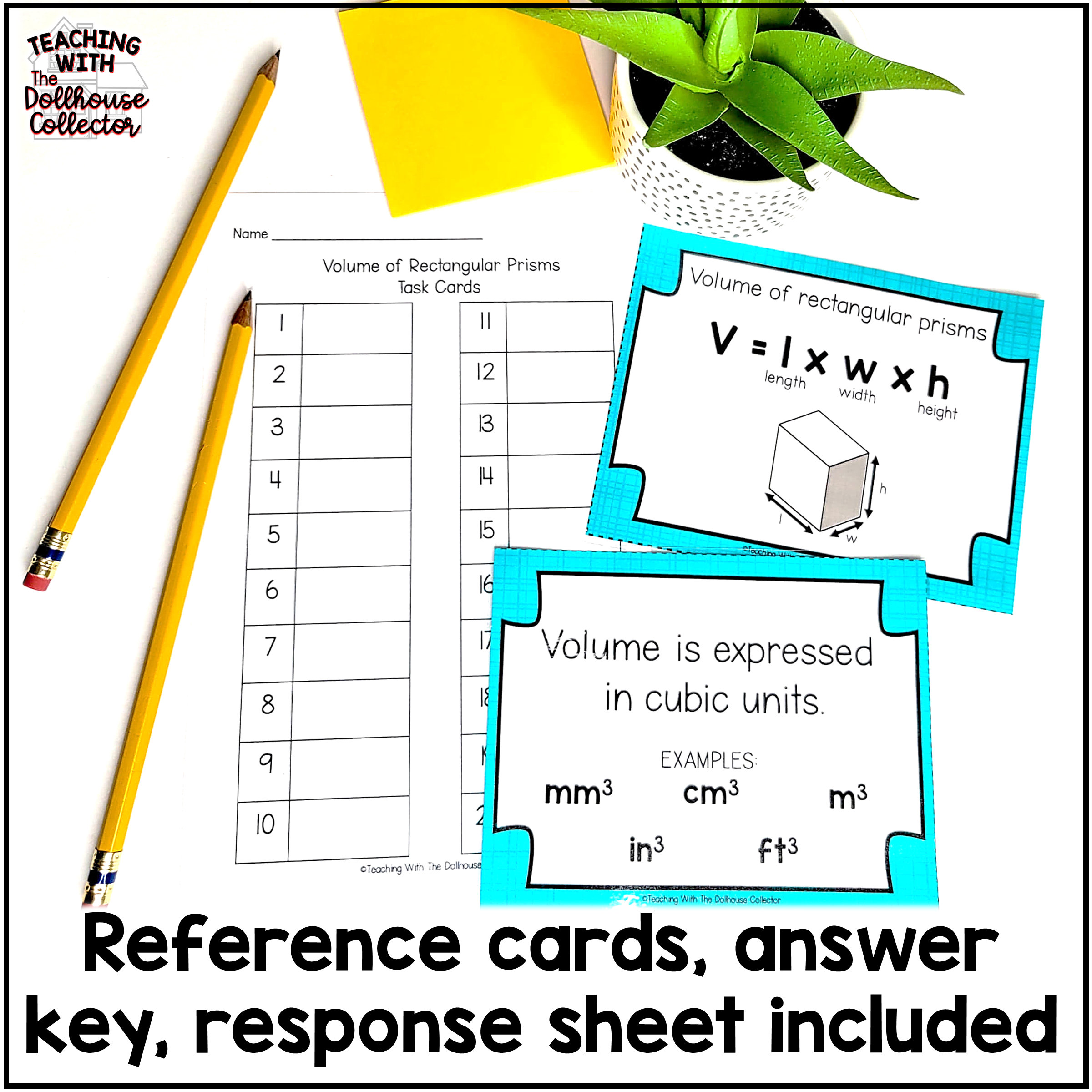 Volume of Rectangular Prisms Task Cards | 5th Grade Math | Math Centers ...
