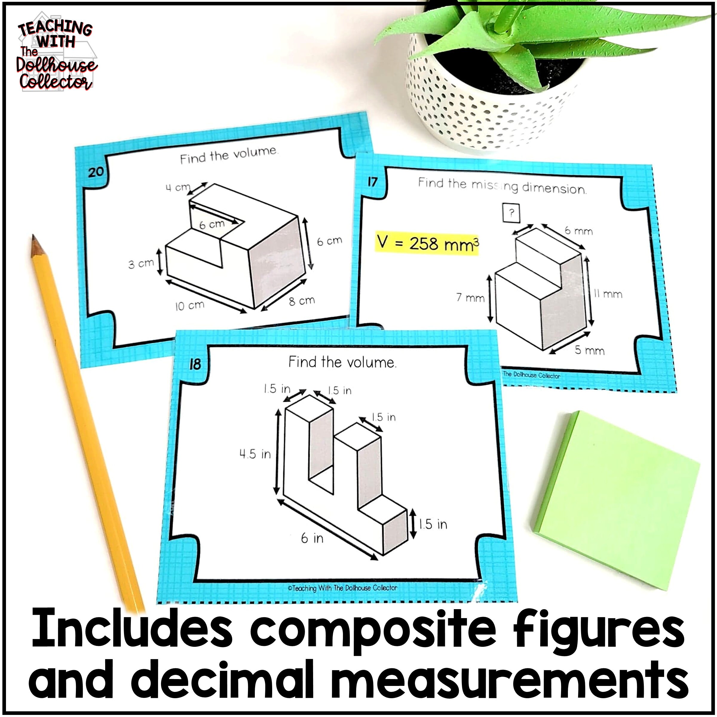 Volume of Rectangular Prisms Task Cards | 5th Grade Math | Math Centers ...