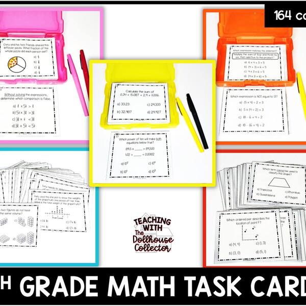 Fifth Grade Math Posters - Etsy