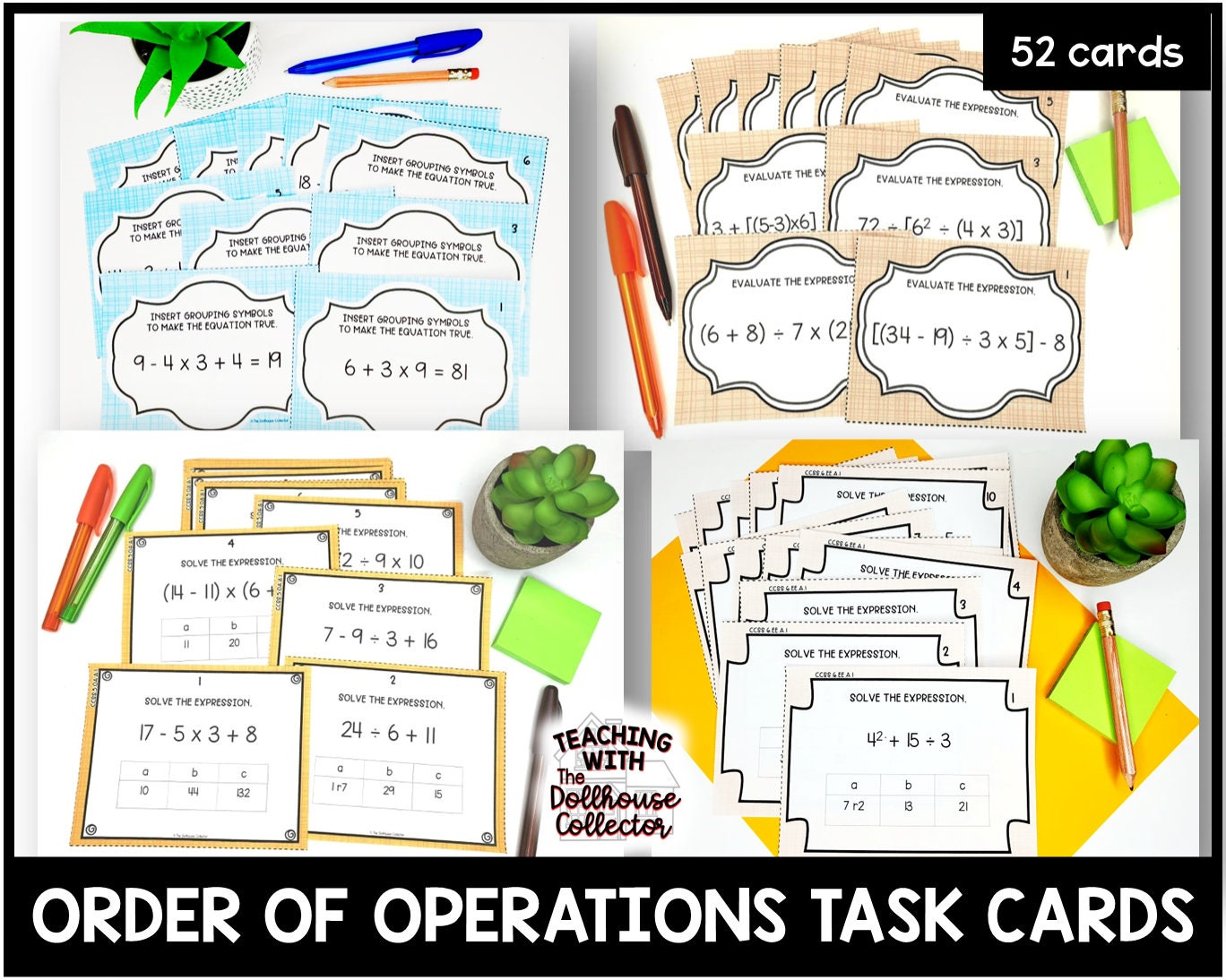 Hojas De Trabajo De Pemdas, Quinto Grado Orden De Operaciones PEMDAS