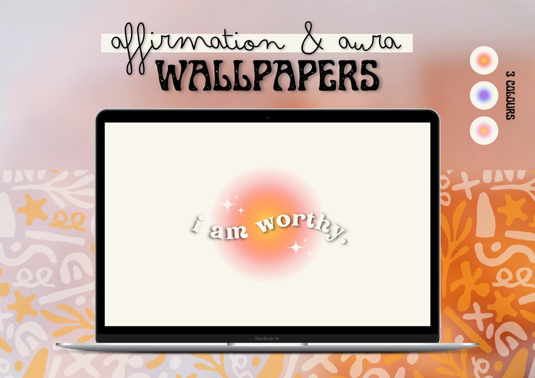 Affirmation Aura Desktop Wallpapers, Aesthetic Background Wallpaper ...