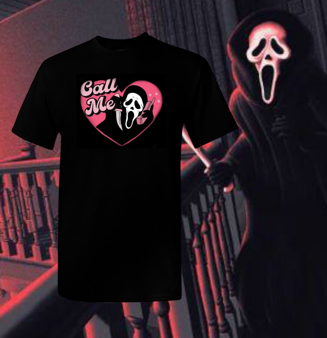 Horror T-shirt Ghostface Call Me - Etsy