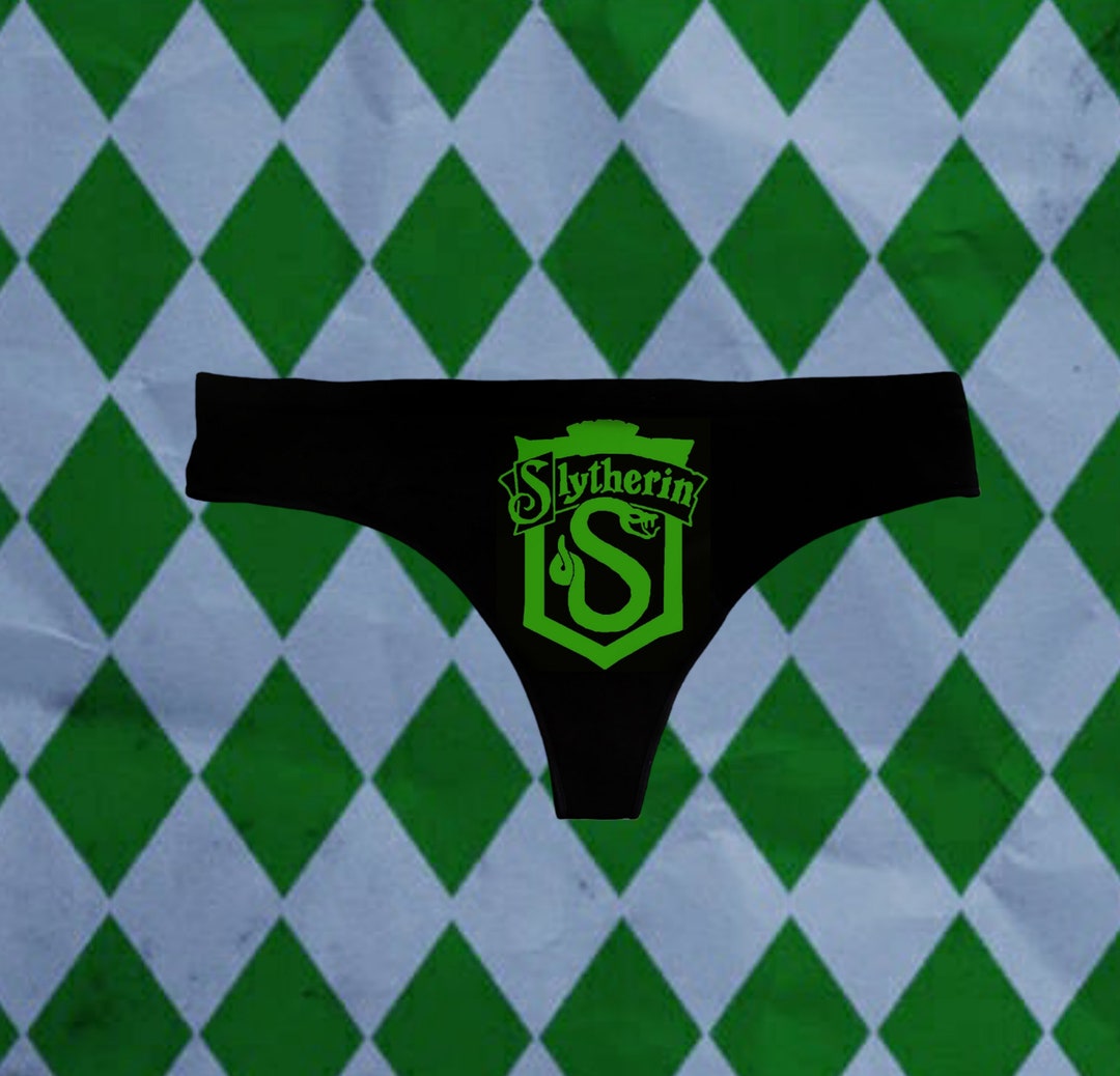 Harry Potter Slytherin Thong Panties Womens Sexy Panty Underwear Lingerie Sexy Harry Potter