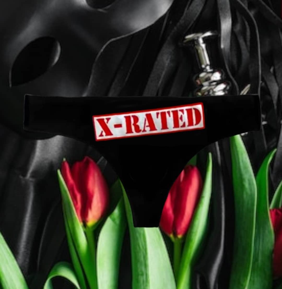X-rated Thong Panty Panties Underwear - Etsy