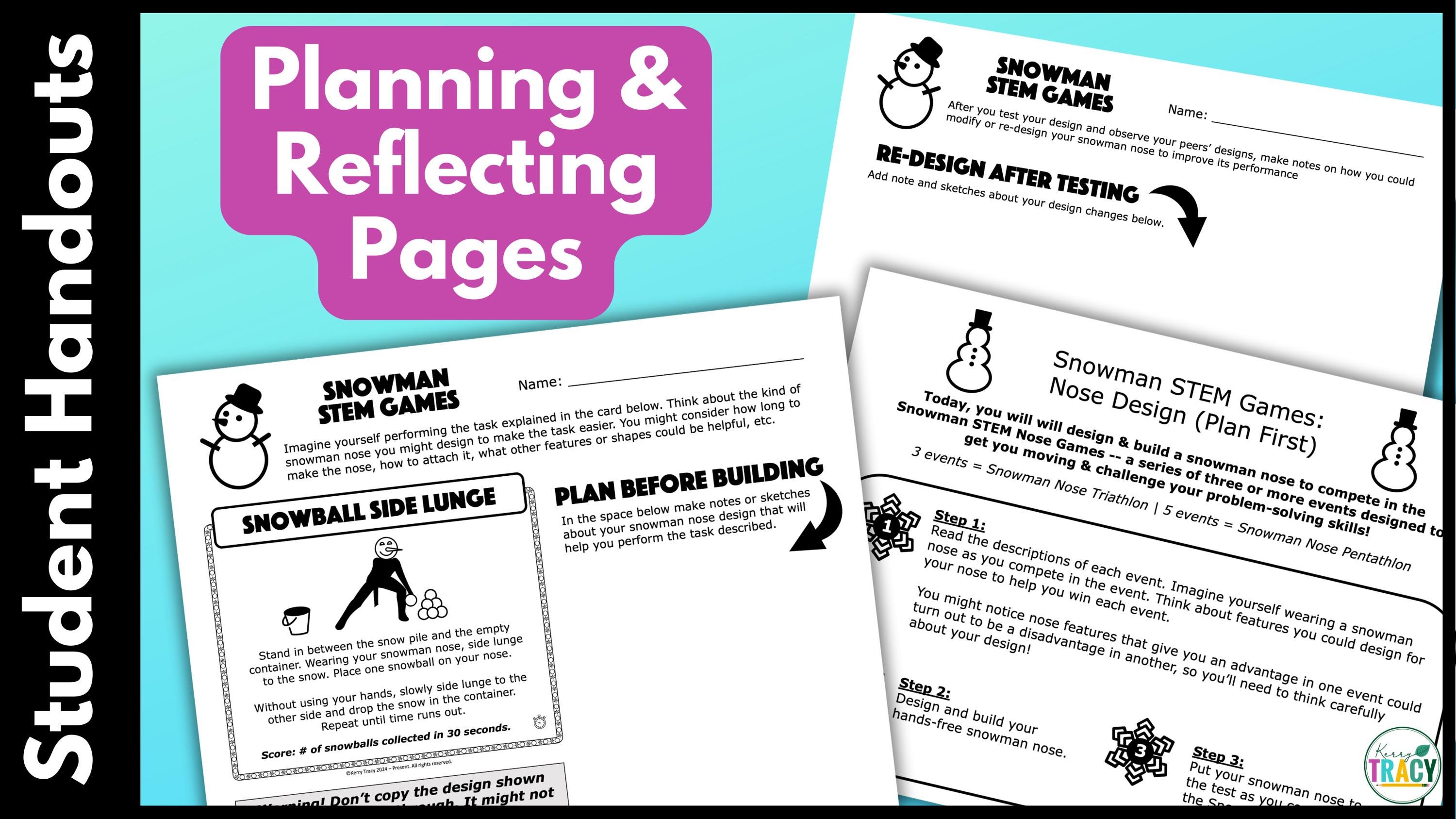 Snowman STEM Winter Games: Hands-on Science Activities (digital ...