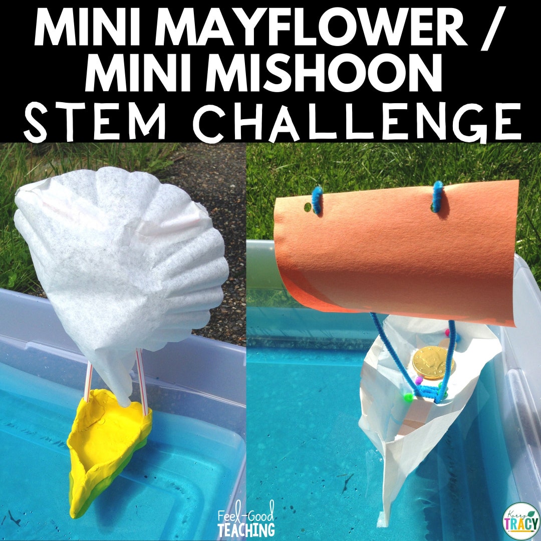Mini Mayflower or Mishoon Thanksgiving STEM Challenge Activity Download ...