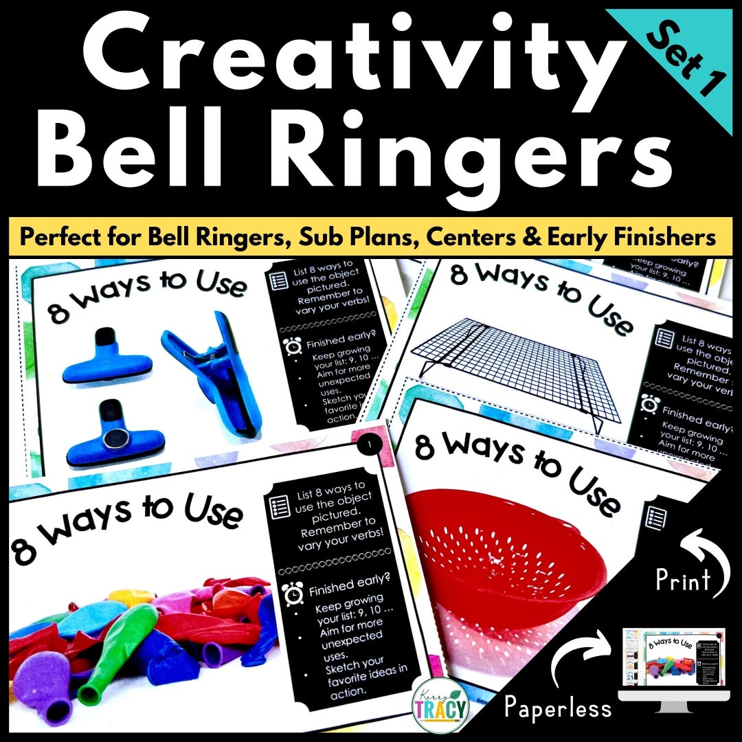 STEM Activity Cards: Creativity Bell Ringers (digital Download) - Etsy