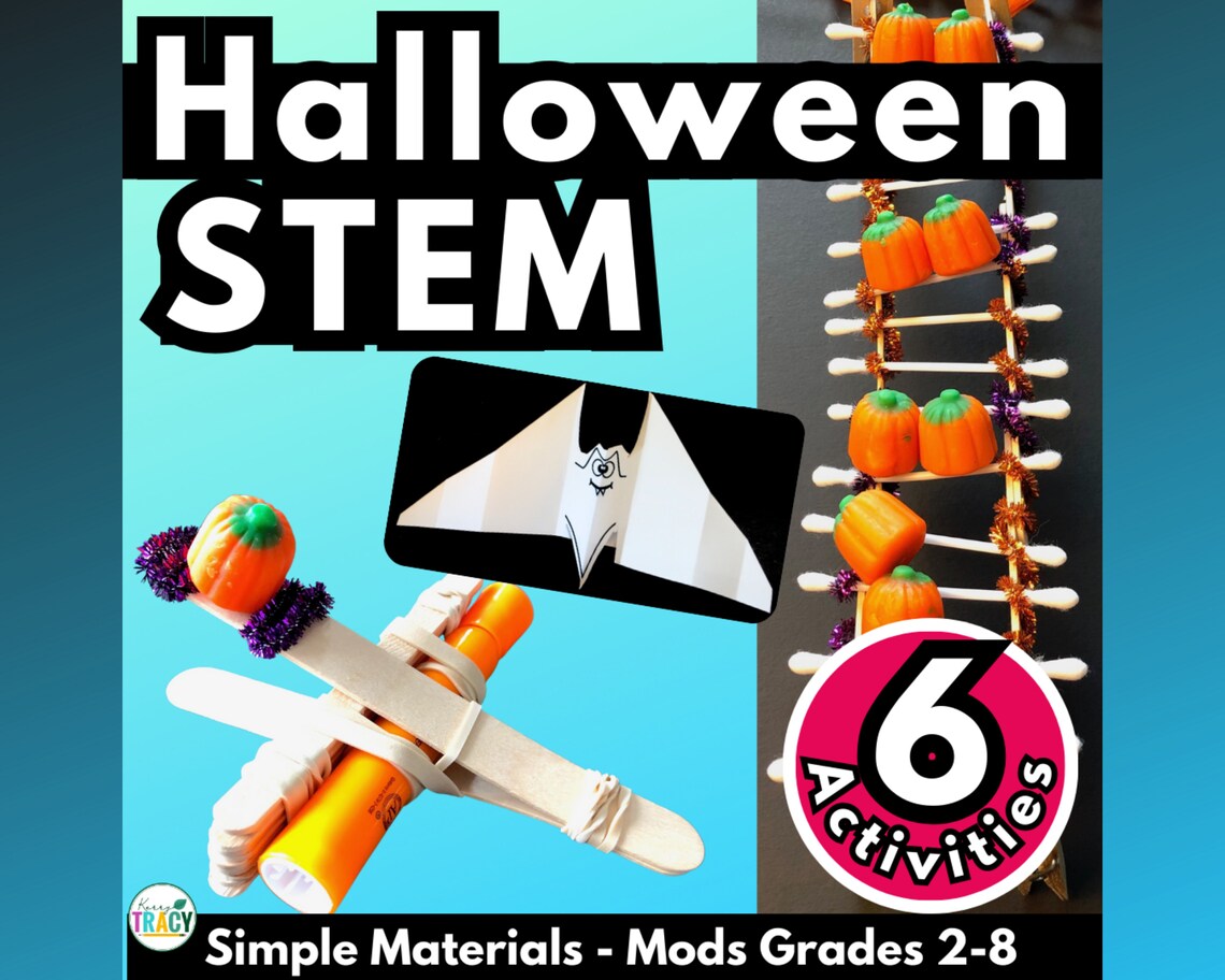 6 Halloween STEM Challenge Activity Downloads | Fall STEM Activities ...