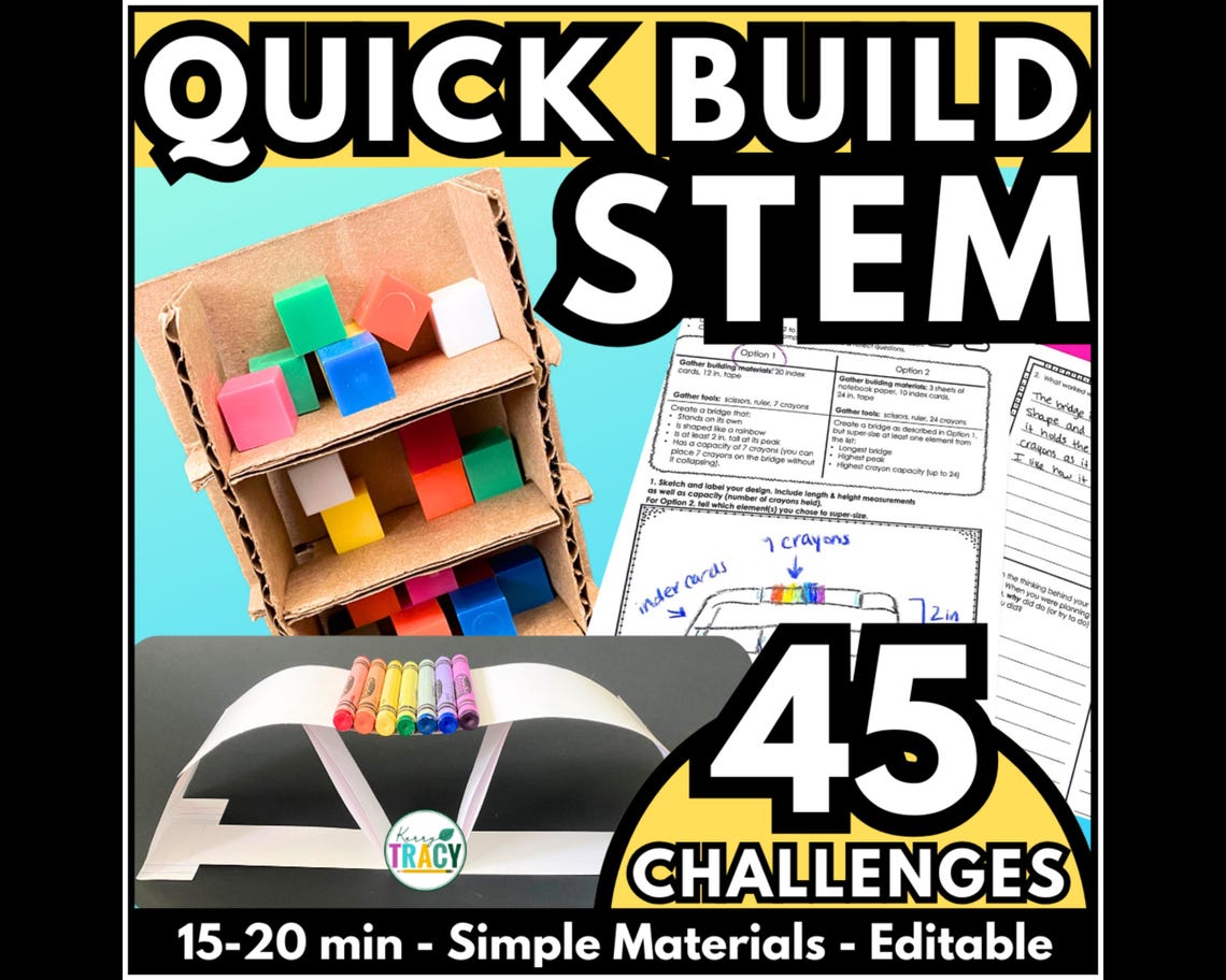 Quick Build STEM Challenges: 45 Engineering Projects (digital Download ...