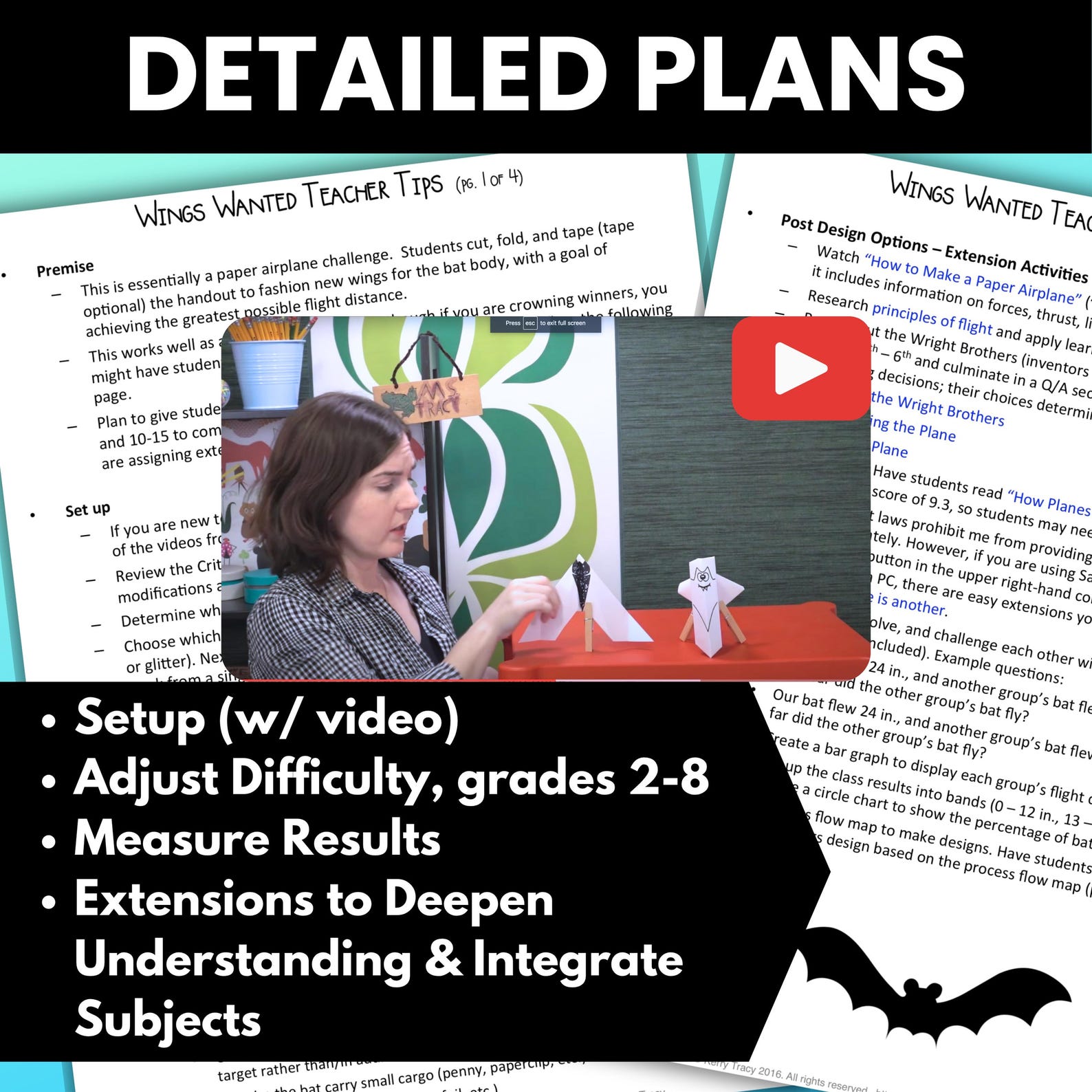 Bat Wings Wanted Halloween STEM Challenge Activity Download ...