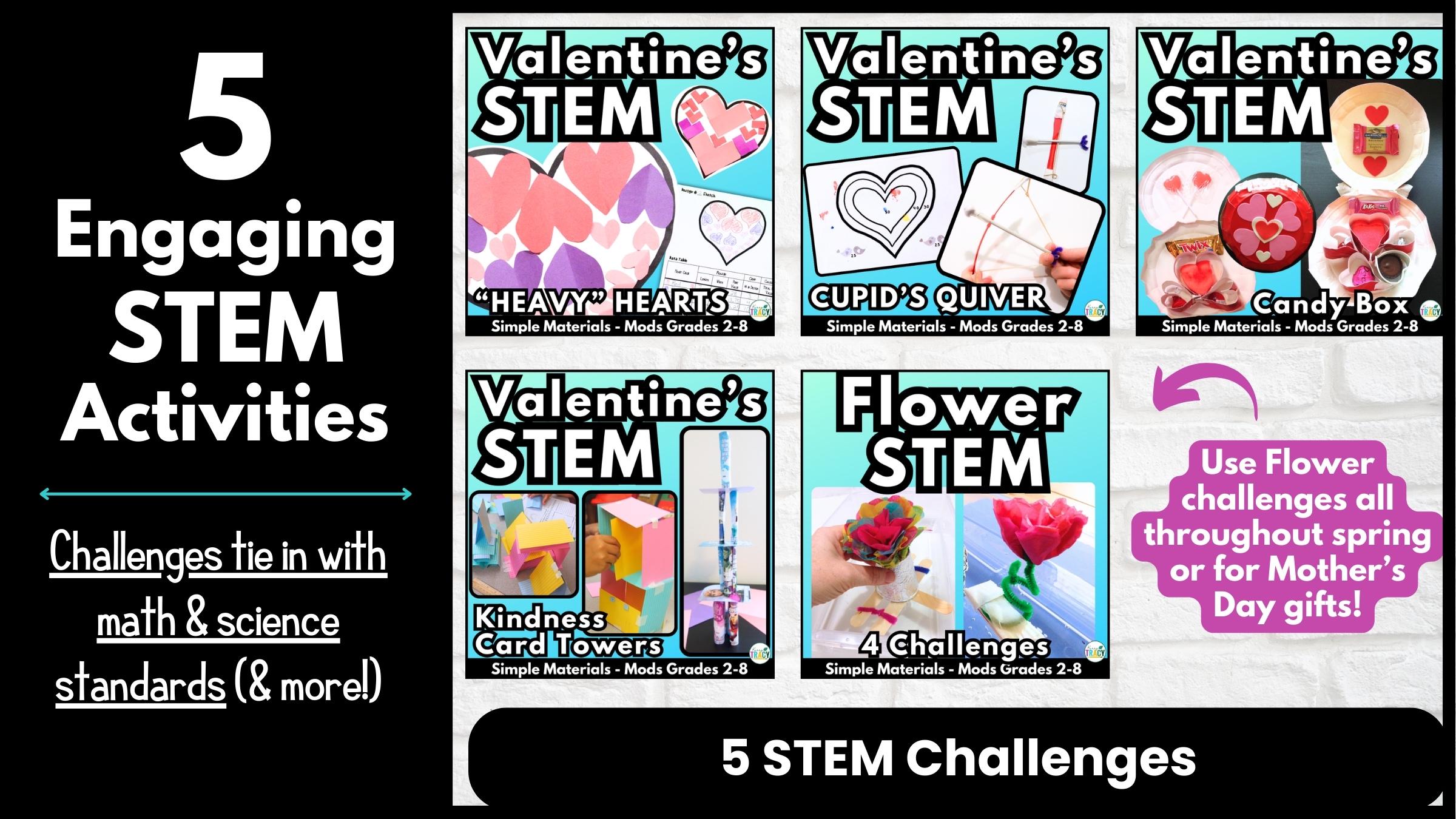 5 Valentine's Day STEM Activities for Kids | February STEM Challenges ...