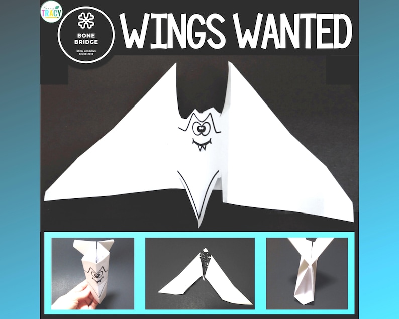 Bat Wings Wanted Halloween STEM Challenge Activity Download ...