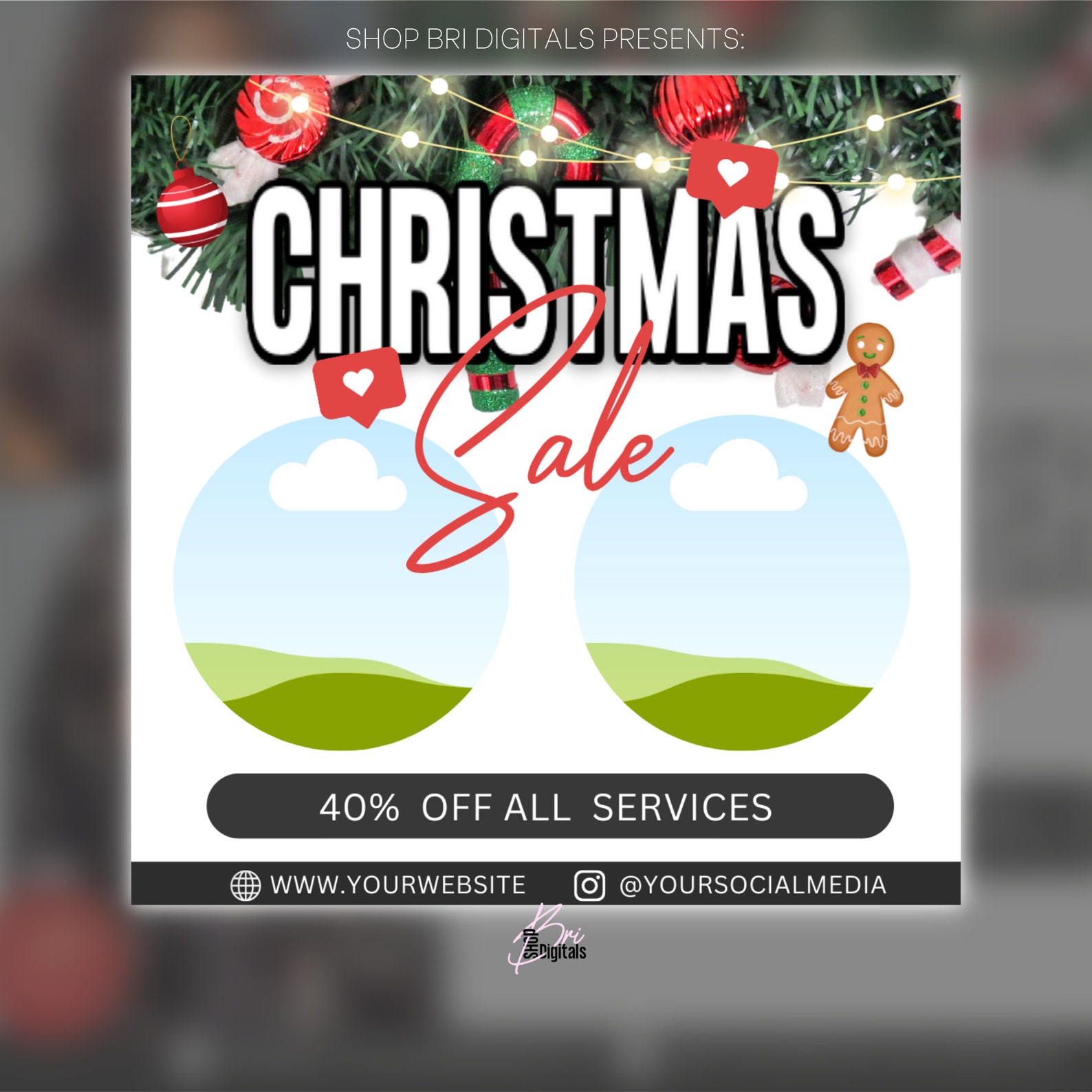 Christmas Book Now and Christmas Sale Flyer MUA, Lash Tech, Nail Tech ...