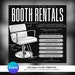 Booth Rental Flyer, DIY Flyer Template Design, Store Rental Flyer, Pre ...