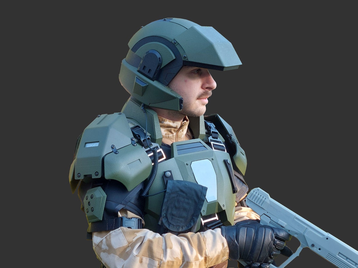 Halo Marine Style Helmet With Working Comms - Etsy