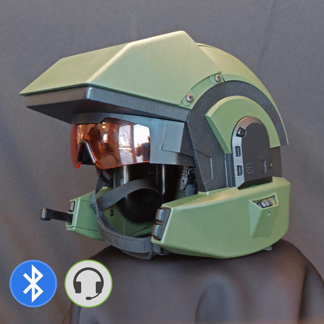 Halo Marine Style Helmet With Active Hearing Protection and Bluetooth ...