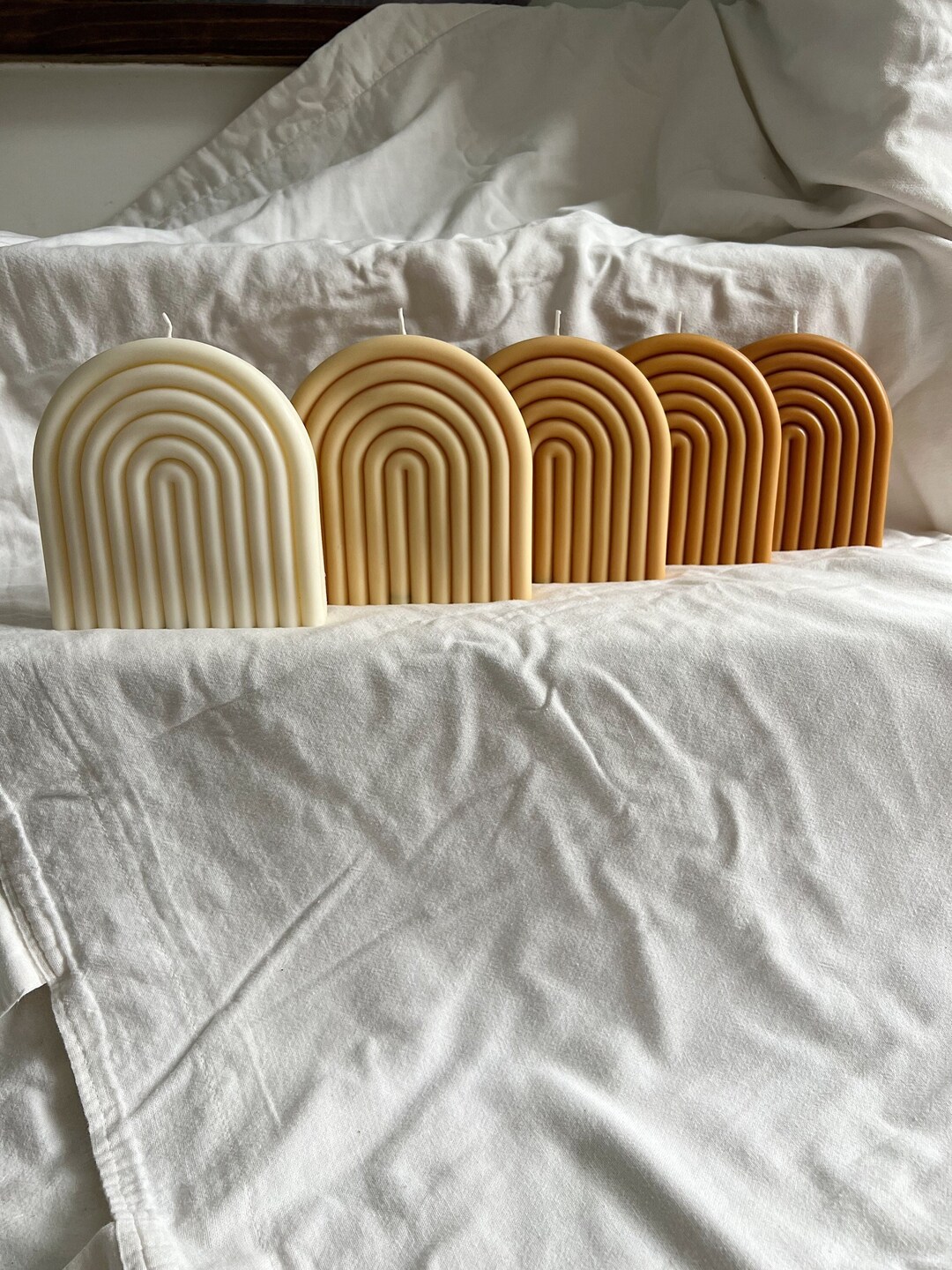 Large Rainbow Arc Beeswax Candle Aesthetic Home Decor Design Candles ...