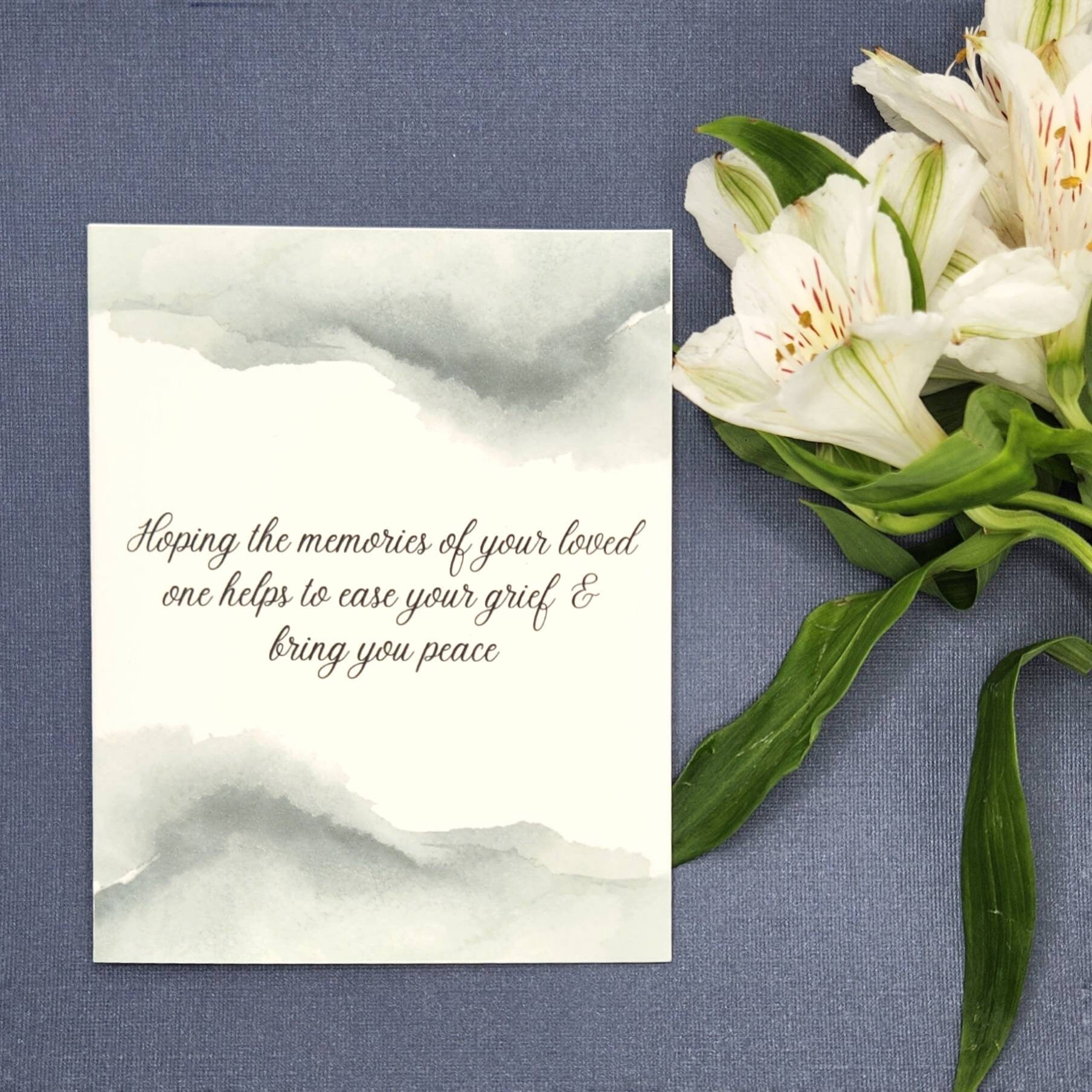 Sympathy Cards-watercolor Art-grief and Sympathy Cards-hoping - Etsy