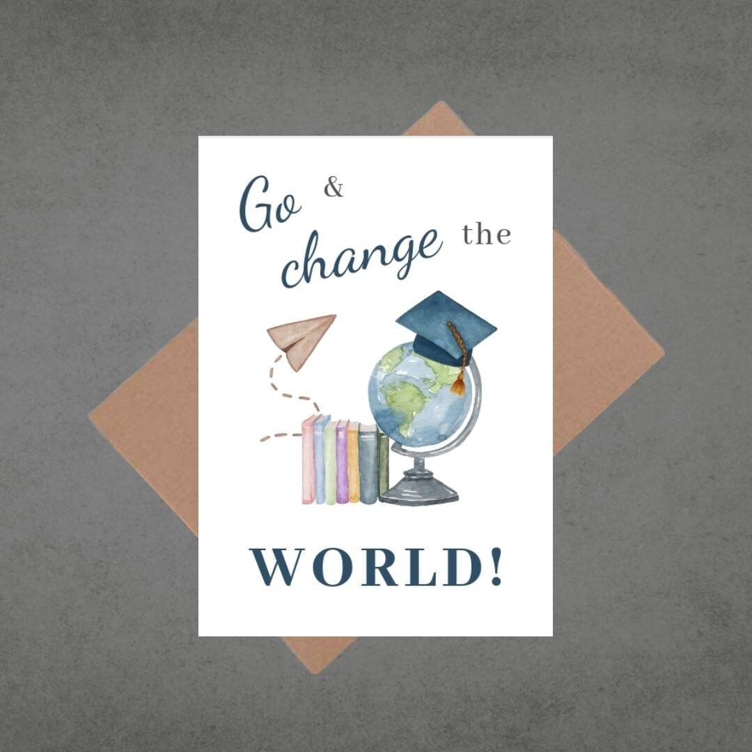 Graduation Card-future Endeavors Card-school Graduation Cards-go ...