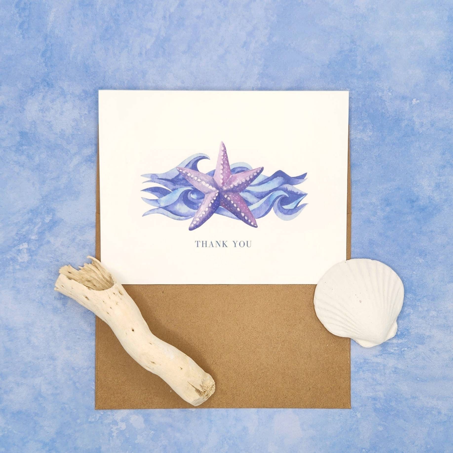 Thank You Card-nautical Thank You Card-5 Pack/set Thank You - Etsy
