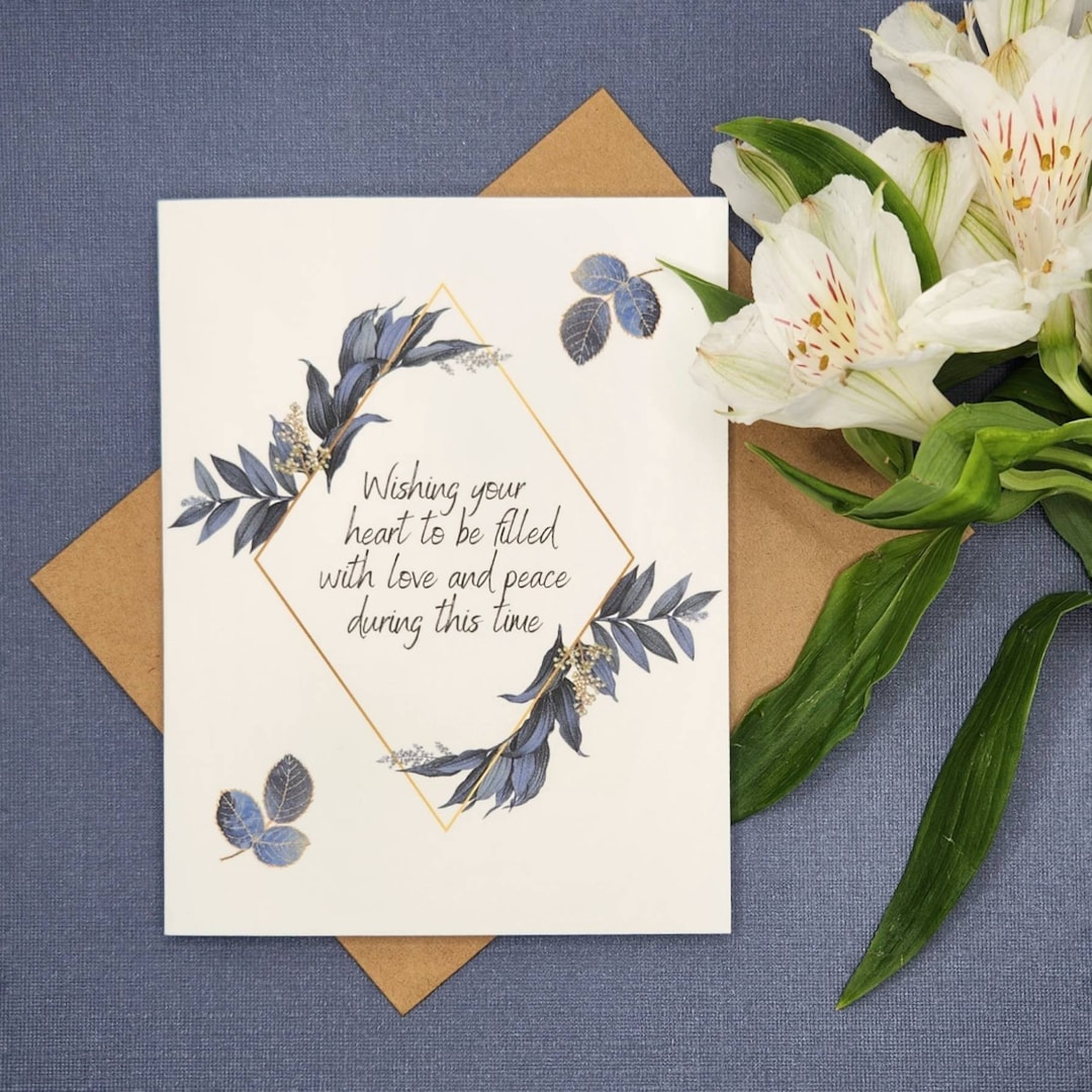 Sympathy Cards-grief Related Card-watercolor Art Wishing Your Heart to ...