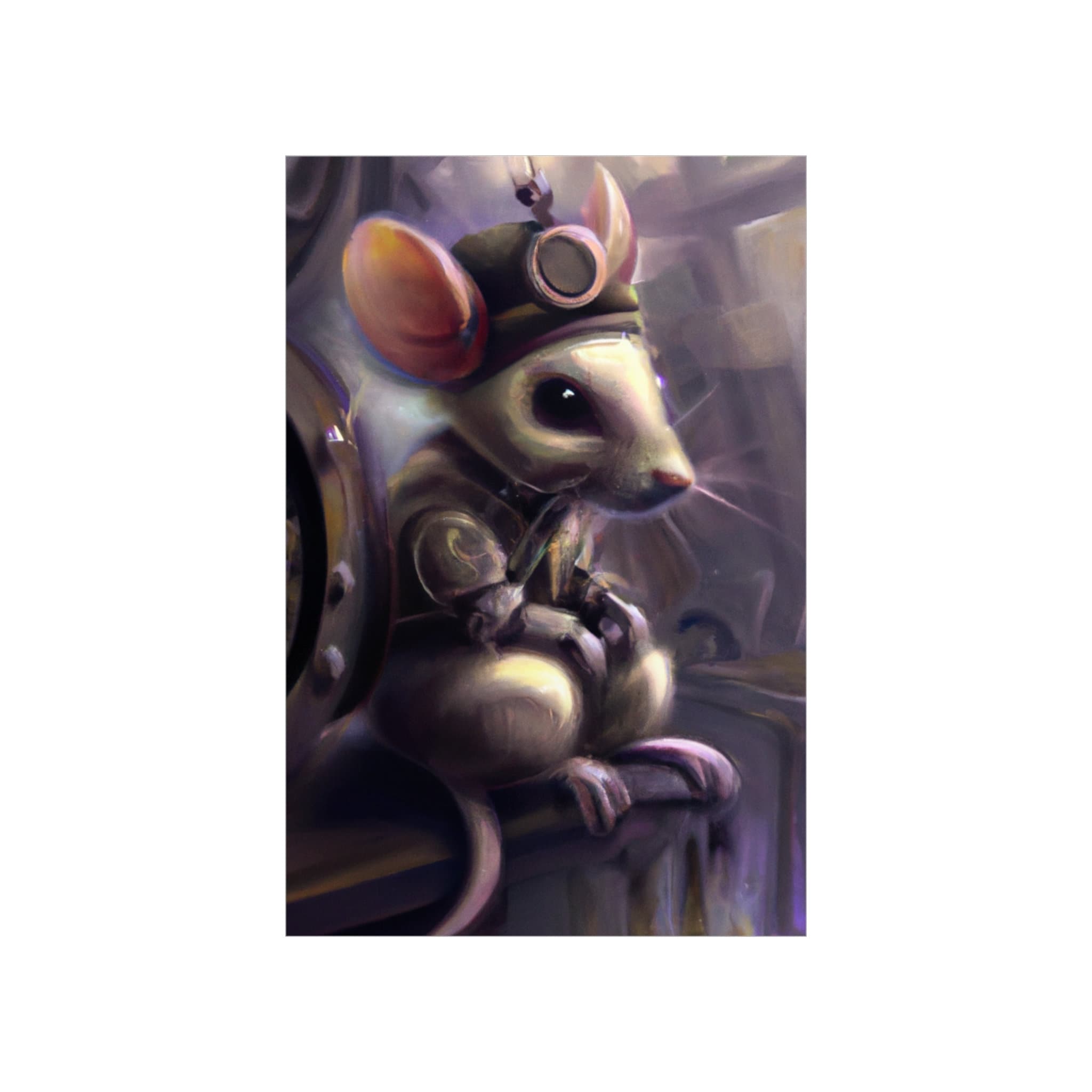 Steampunk Mouse Poster, Steampunk Wall Art, Steampunk Animal Poster Art ...