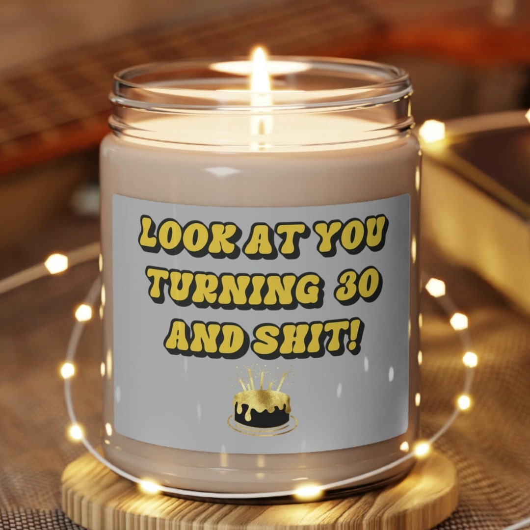 30th Birthday Candle Gift Candle for 30th Birthday Happy - Etsy